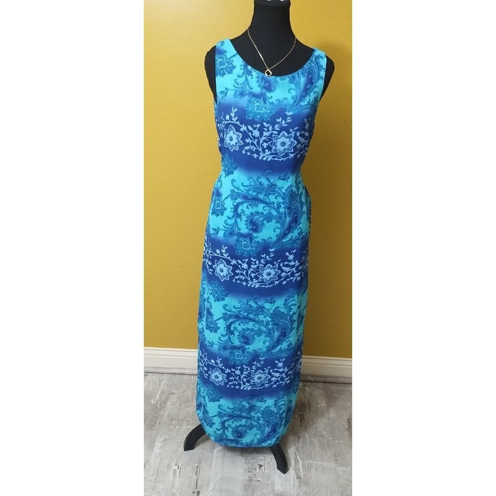 Vintage Kathie Lee Maxi Dress S - Gem
